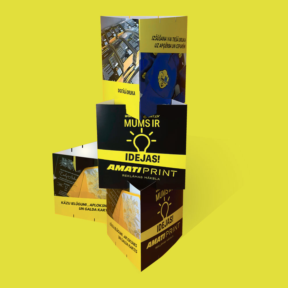 Cardboard advertising display Online digital printing Cardboard ...